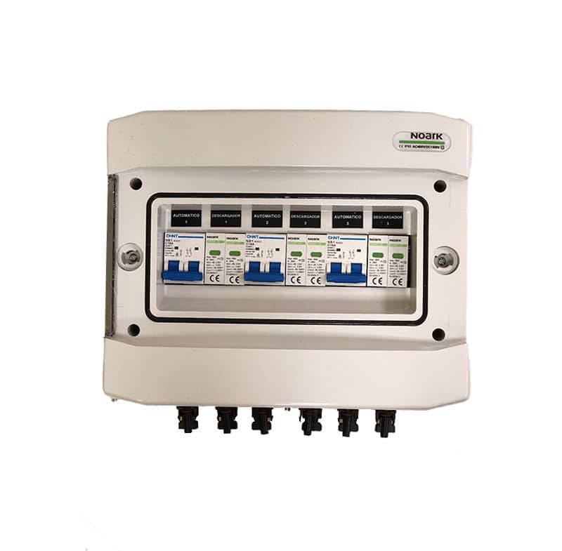 CUADRO PROTECCIONES DC 3 STRINGS 25 A (500V) - SeisSolar